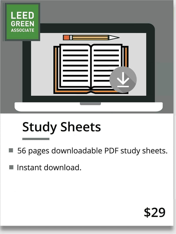 LEED GA and LEED AP BD+C Study Sheets
